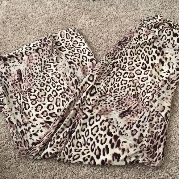 Boston Proper | Pants & Jumpsuits | Nwot Leopard Palazzo Pants | Poshmark